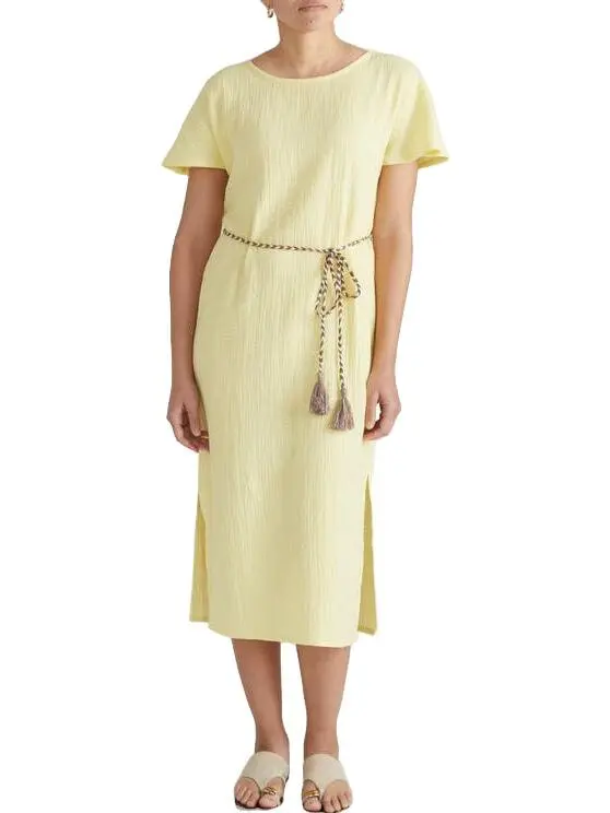 Universal Standard Landsbury Cotton Gauze Dress - Champagne
