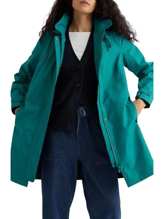 SEASALT CORNWALL Cloudburst Mac Waterproof Organic Cotton Coat - Deep Dive