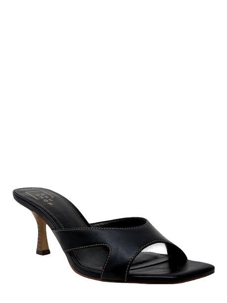 SHU SHOP Fargo Square Toe Slide Sandal - Black