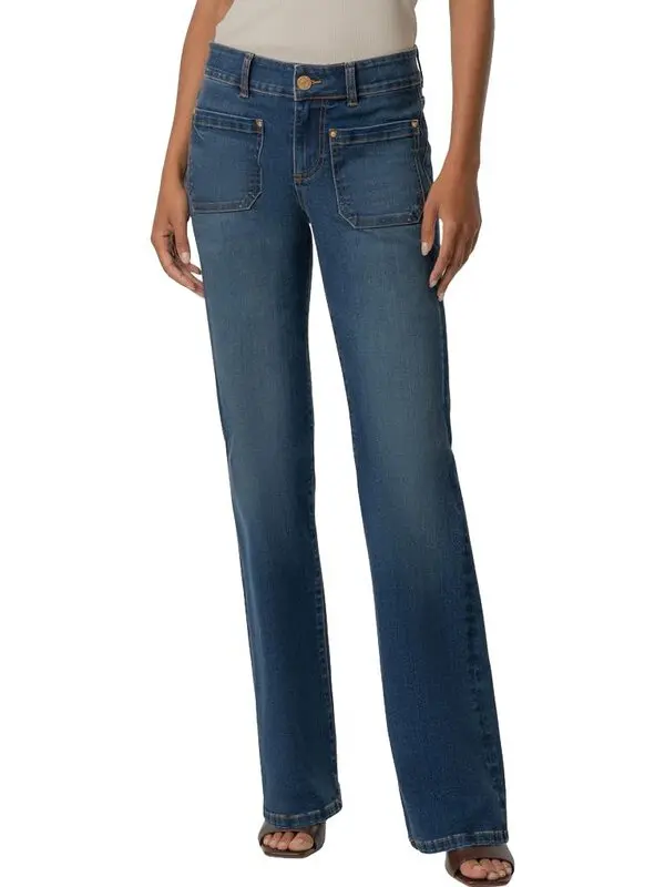 Kut From The Kloth Natalie Mid Rise Flare Jeans - Champ