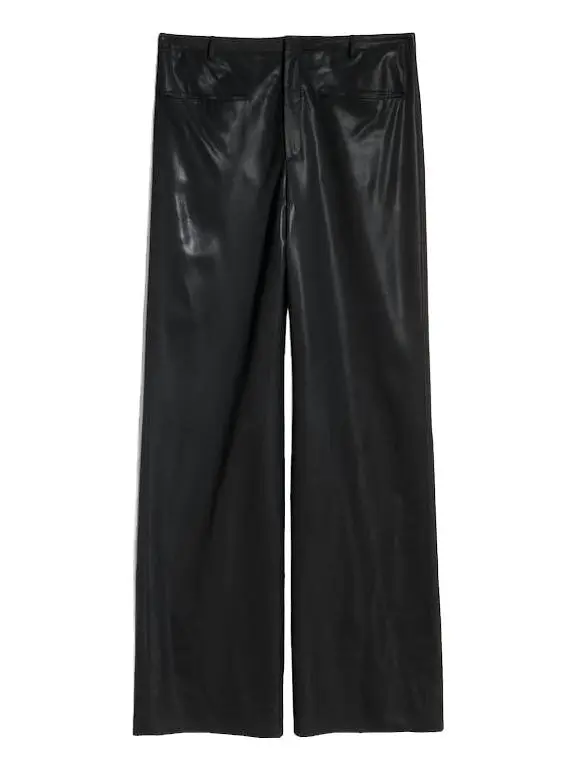 Gucci Light Wool Pants With Chintzed Finish - Black