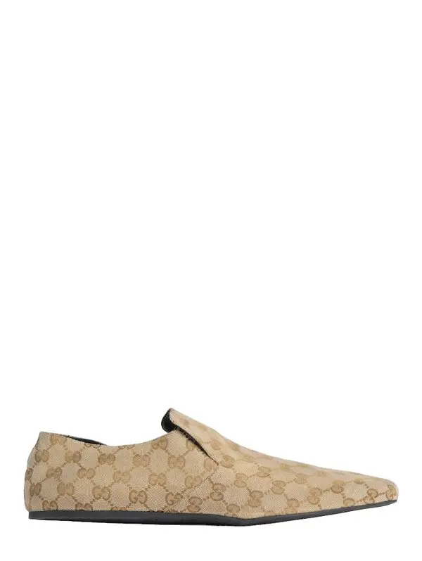 Gucci Gg Canvas Cupertino Loafers - Beige