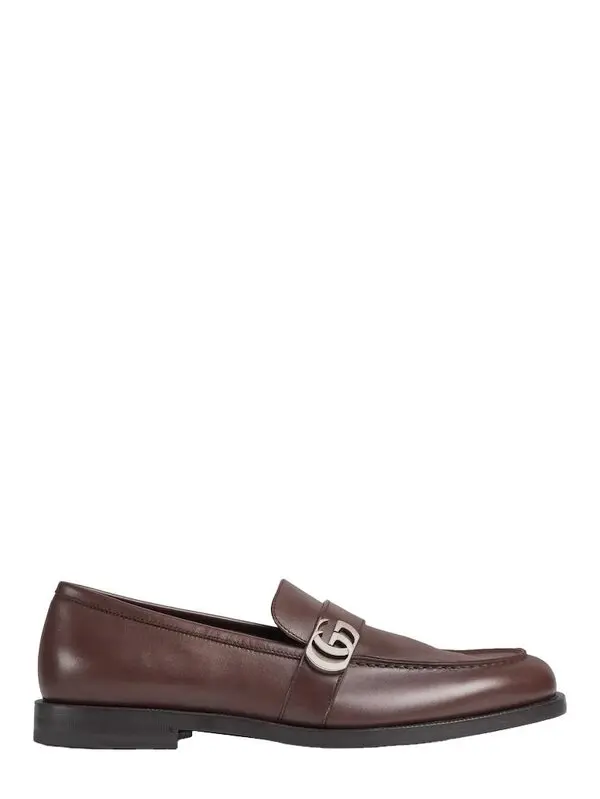 Gucci Loafer With Double G Hardware - Brown