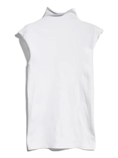 Gucci Seamless Stretch Nylon Jersey Turtleneck Top - White