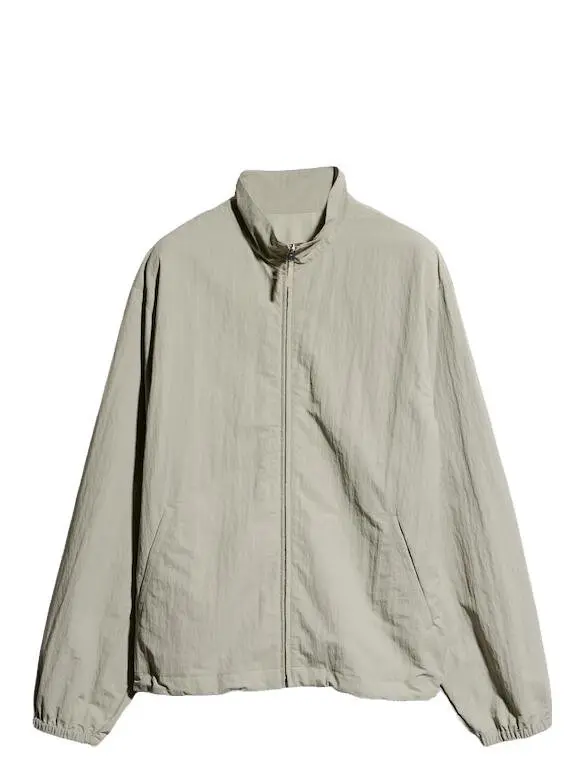 Gucci Froissé Nylon Faille Zip Jacket With Embroidery - Green