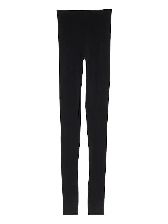 Gucci Seamless Stretch Nylon Jersey Leggings With Cut-out Heel - Black