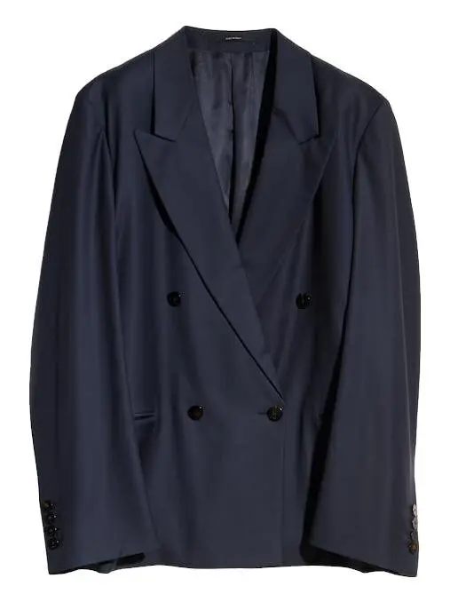 Gucci Light Wool Double-breasted Jacket - Blue