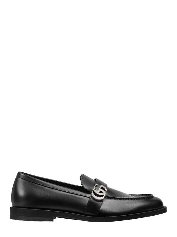 Gucci Double G Leather Loafer - Black