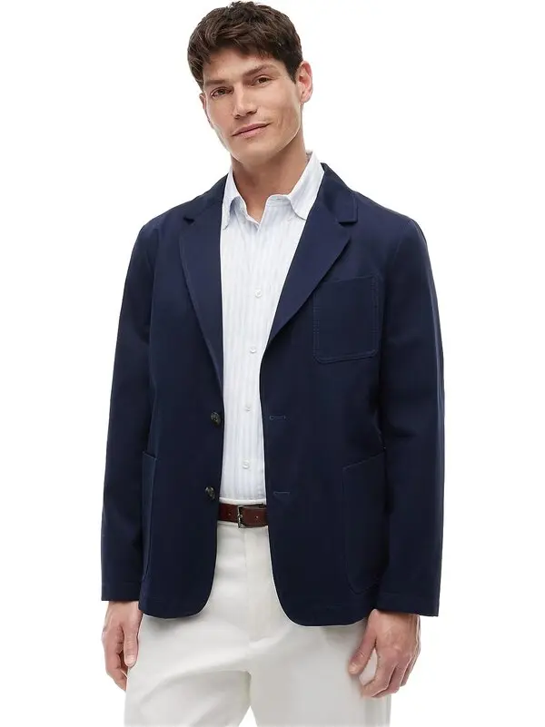 Tommy Hilfiger Th Performance Boxy Fit Casual Blazer - Carbon Navy