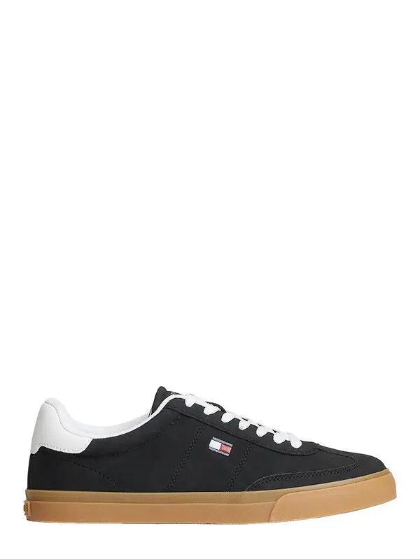 Tommy Hilfiger Flag Logo Lace-up Sneakers - Black