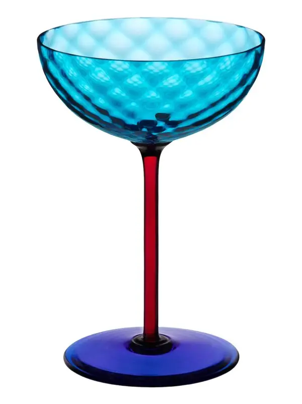 Dolce & Gabbana Hand-blown Murano Champagne Glass With Balloton Pattern - Multicolor