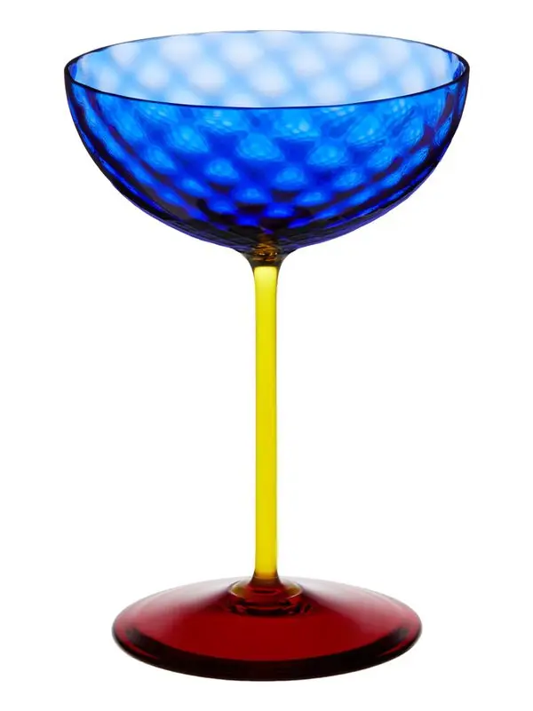 Dolce & Gabbana Hand-blown Murano Champagne Coupe Glass - Multicolor