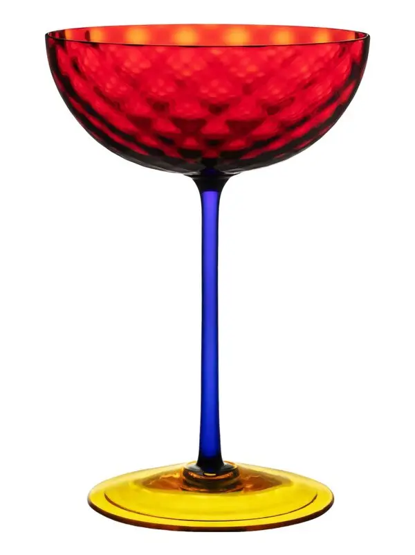 Dolce & Gabbana Hand-blown Murano Champagne Glass - Multicolor
