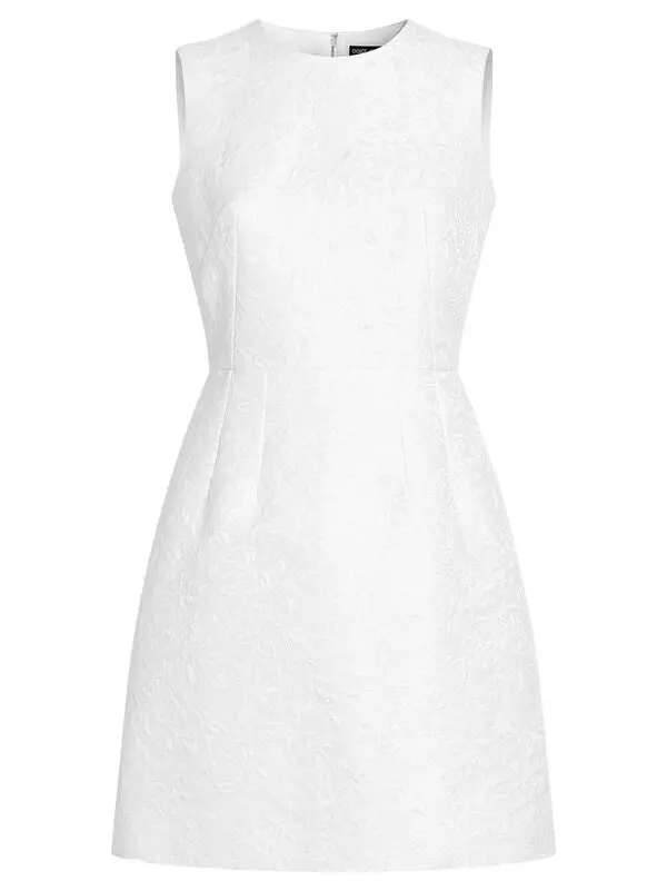 Dolce & Gabbana Brocade Dress - White