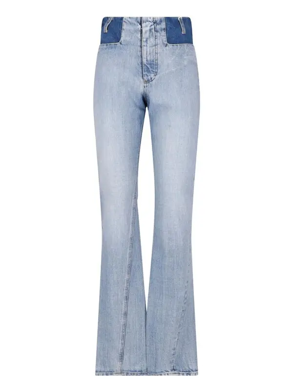 MAISON MARGIELA High-waisted Straight Leg Jeans - Blue