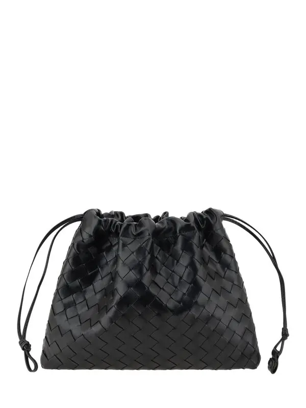 Bottega Veneta Medium Intrecciato Clutch - Black