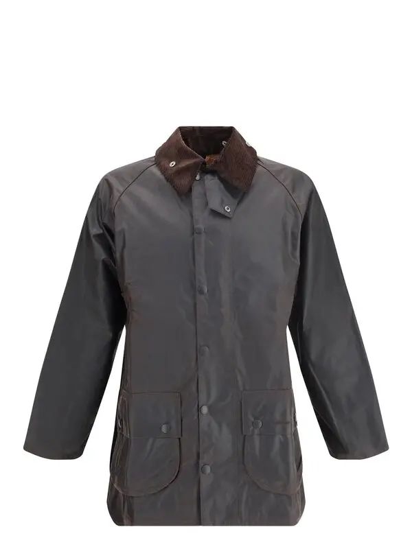 Barbour Beaufort Waxed Cotton Jacket - Black