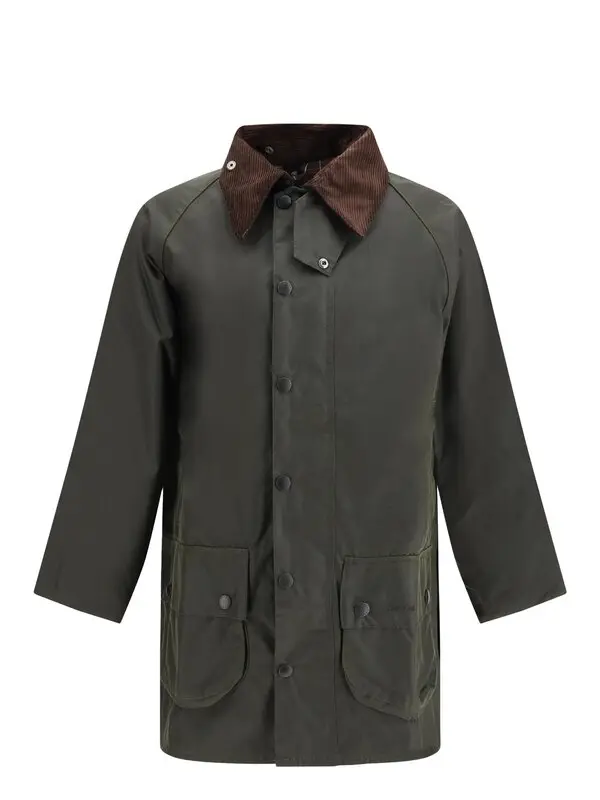 Barbour Beaufort Waxed Cotton Jacket - Green