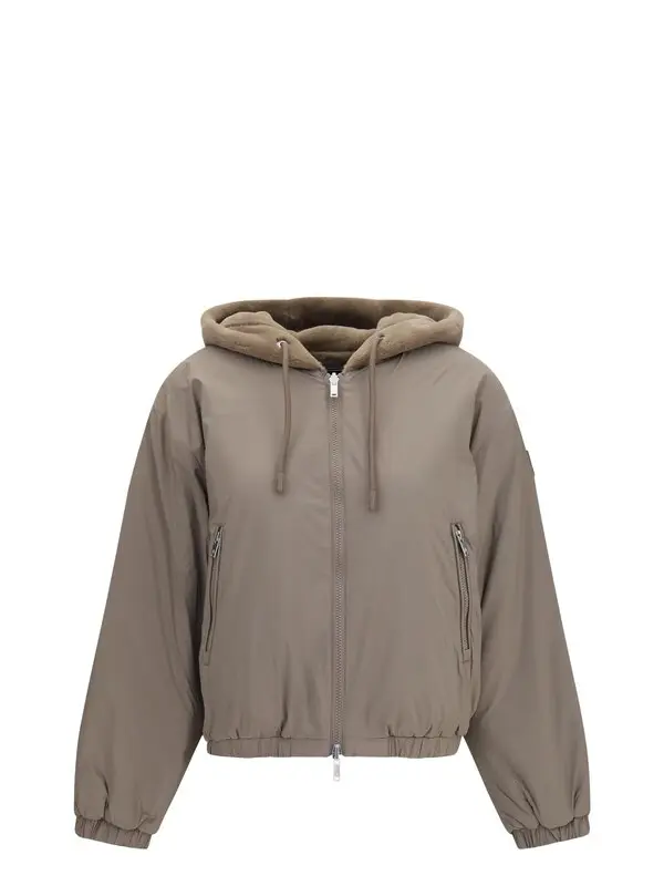 Moose Knuckles Eaton Bunny Reverible Hoodie - Brown