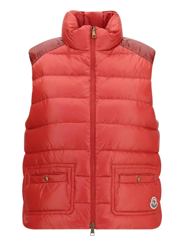 Moncler Frelon Down-filled Vest - Red
