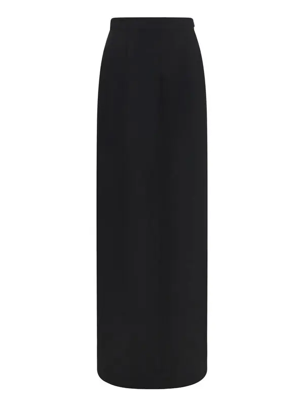 MAISON MARGIELA Long Skirt With Back Slit - Black
