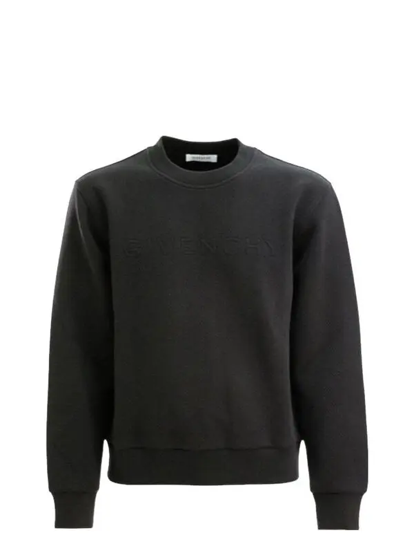 Givenchy Textured Logo Sweatshirt - Black