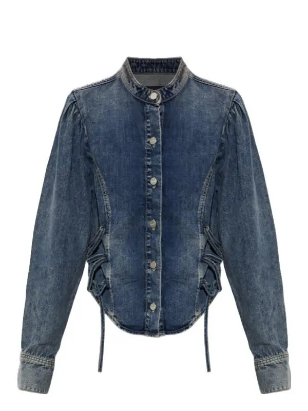 ALLSAINTS The Harlow" Denim Shirt - Navy Blue