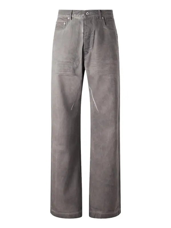 Rick Owens Geth Wide-leg Jeans - Gray