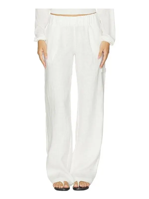 NIIHAI The Dove Trouser Linen - White