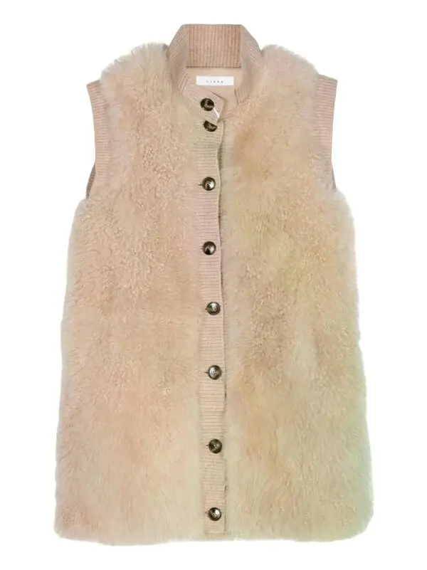 LISKA Sleeveless Cashmere Coat - Neutrals