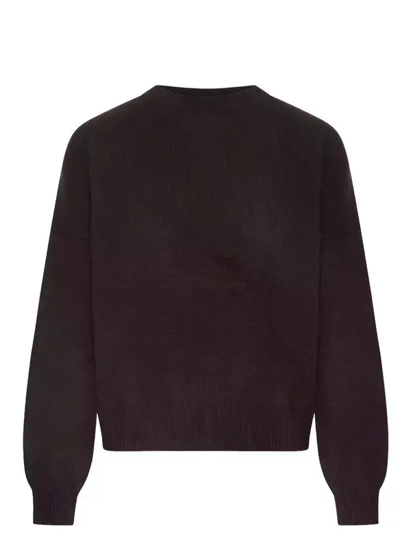 LISA YANG The Veira Ribbed-knit Dropped-shoulder Sweater - Brown