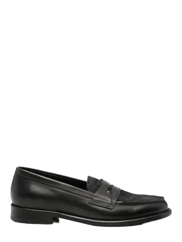 Etro Paisley Print Loafers - Black