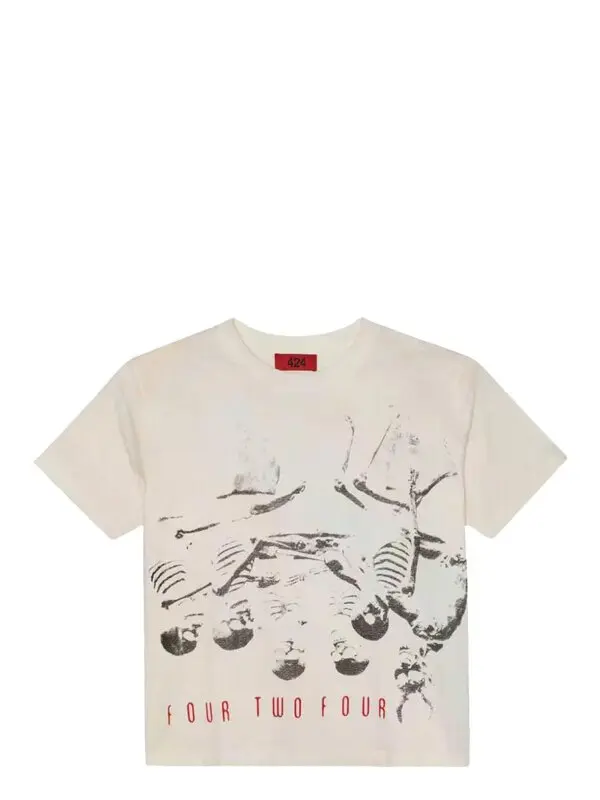 424 Lounge Tee Graphic-print T-shirt - White