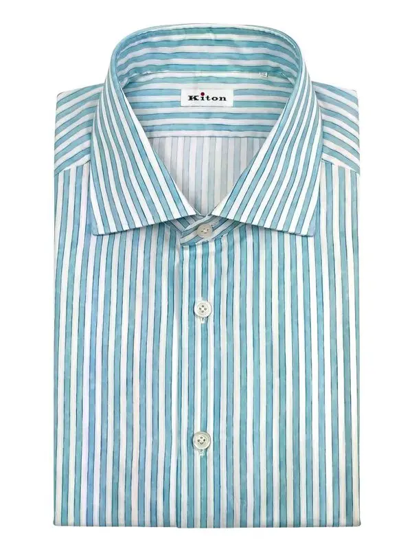 Kiton Striped Shirt - White