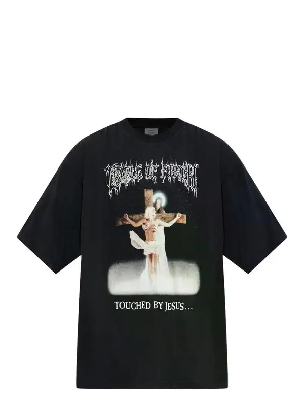 Vetements Graphic-print Oversized T-shirt - Black