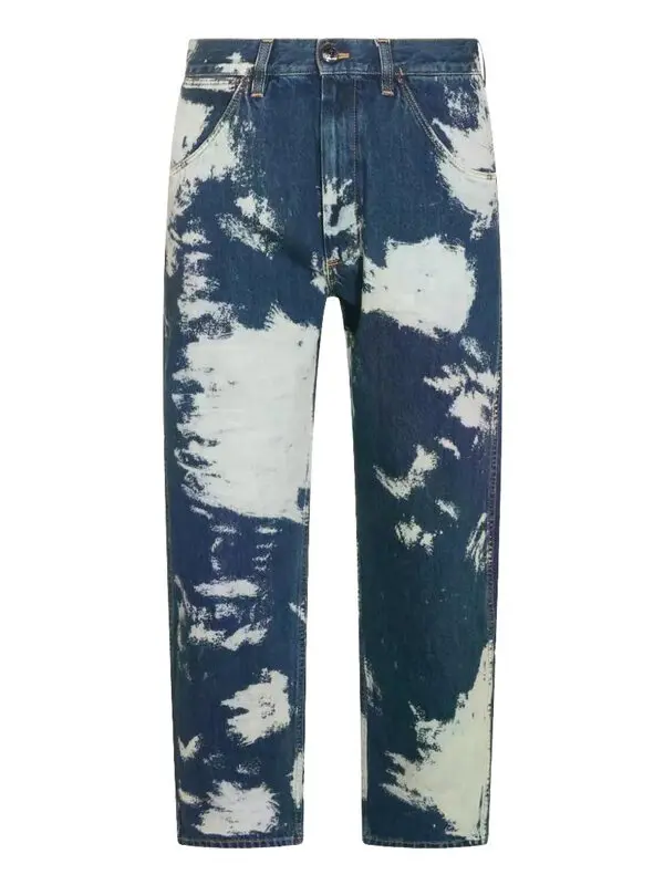 VIVIENNE WESTWOOD Bleach-effect Straight-leg Jeans - Blue
