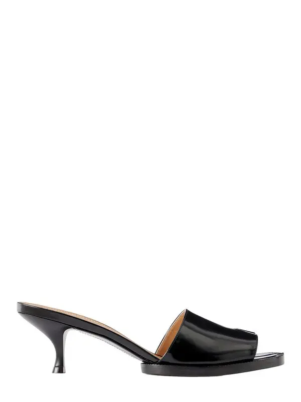 MAISON MARGIELA Tabi City Leather Sandals - Black