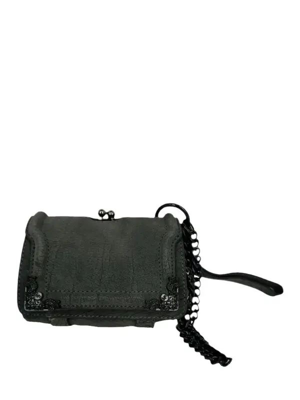 Alexander McQueen Chain-strap Flap Leather Shoulder Bag - Grey