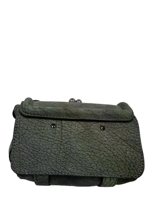 Alexander McQueen Chain-strap Flap Leather Shoulder Bag - Grey