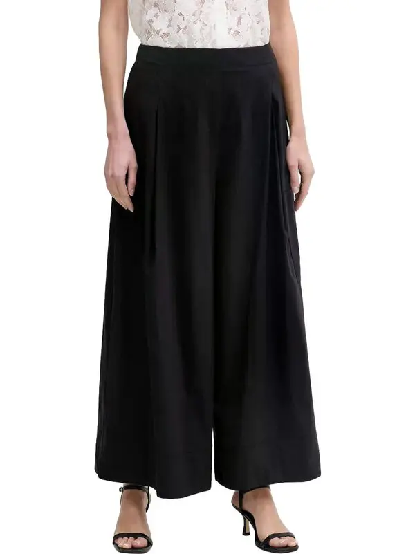 Joseph Ribkoff Pleated Wide-leg Palazzo Pants - Black