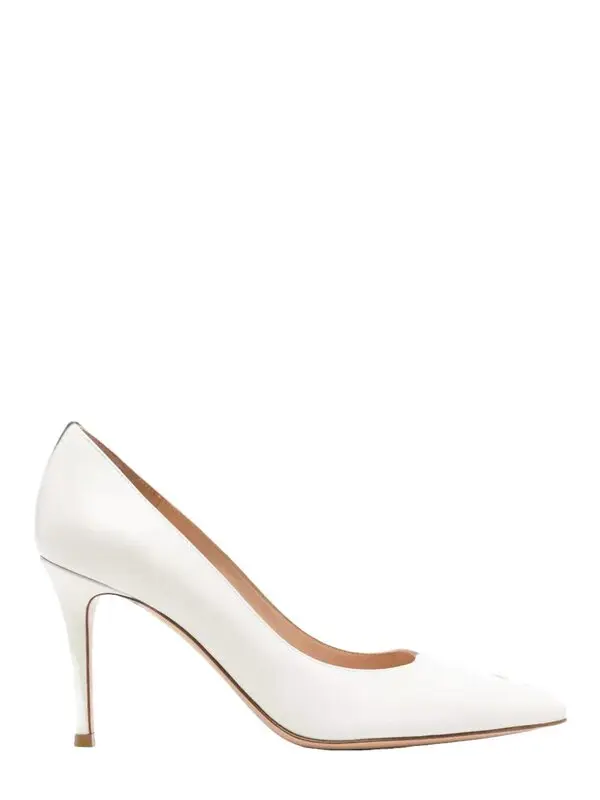 GIANVITO ROSSI Pointed-toe Stiletto Heel Pumps - White