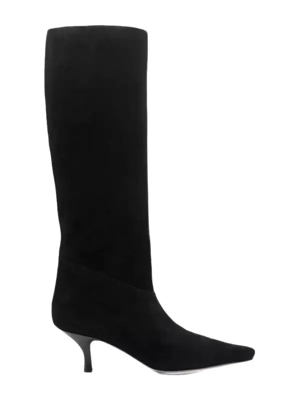 Paris Texas Rose Pointed-toe Boots - Black