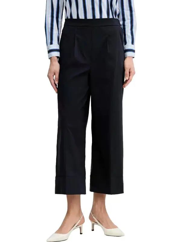 Joseph Ribkoff Cropped Pleated Trousers - Blue