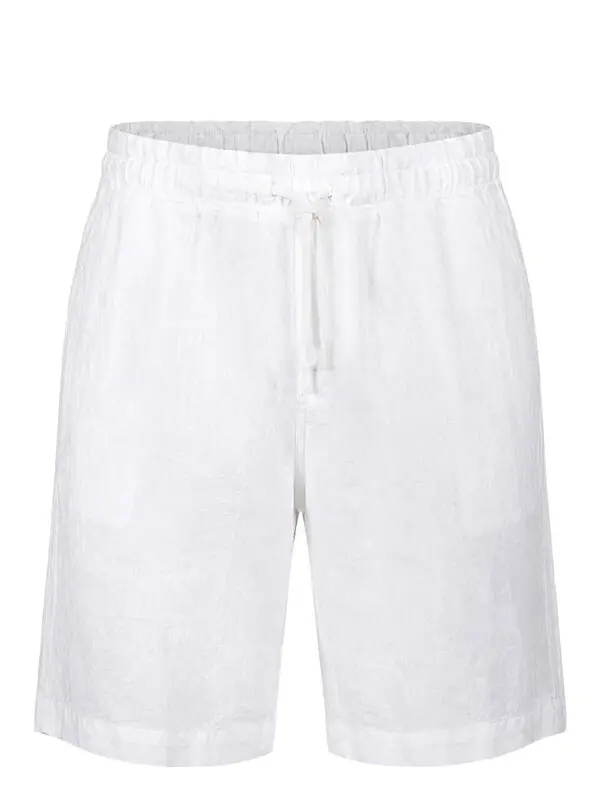 Hartford Drawstring-waist Crinkled Shorts - White