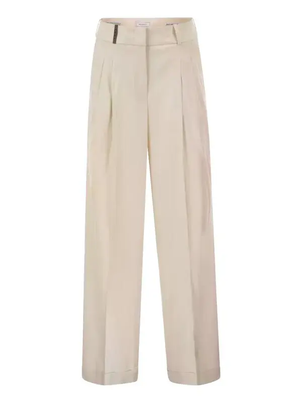 Peserico Pleated Trousers - Neutrals