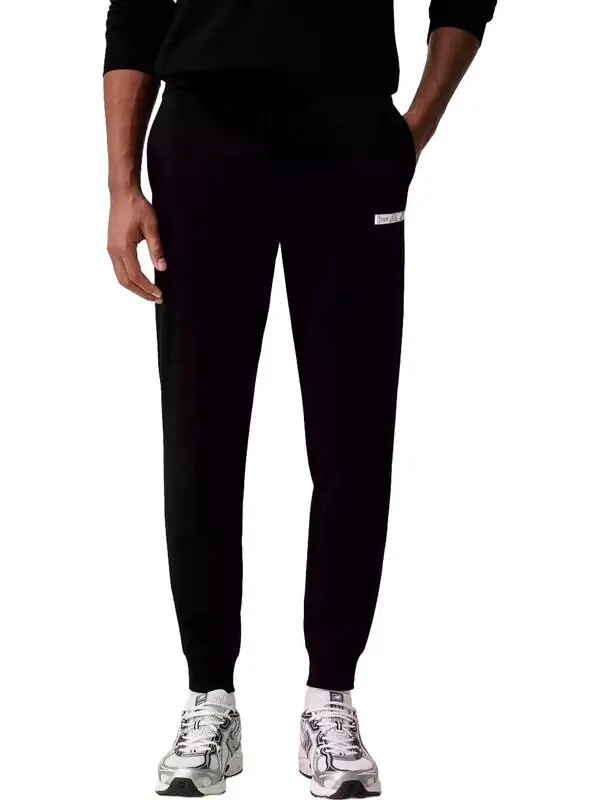 EA7 Logo Print Tracksuit - Black