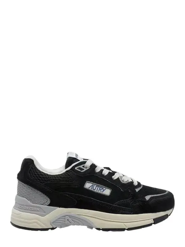 AUTRY Hyperway Panelled Leather Sneakers - Black