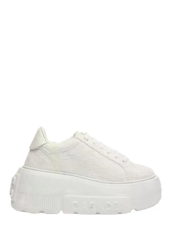 Casadei Liberty Nexus Lace-appliqué Sneakers - White
