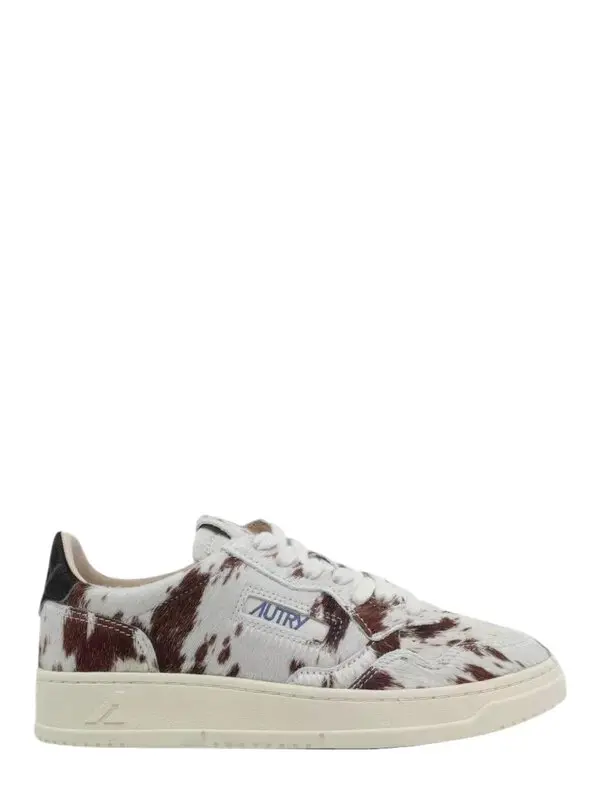 AUTRY Medalist Cow-print Sneakers - White