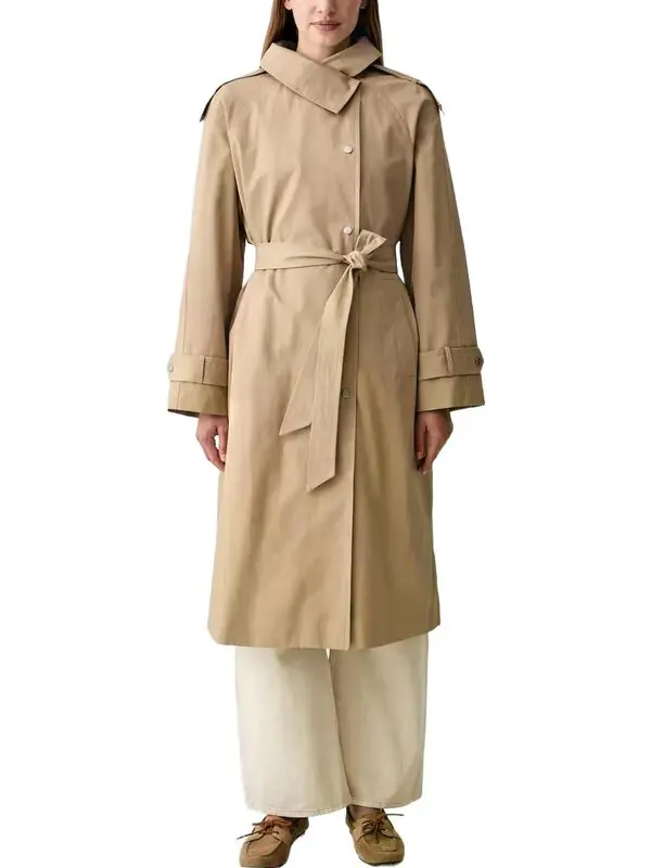 Dkny Belted Trench Coat - Neutrals